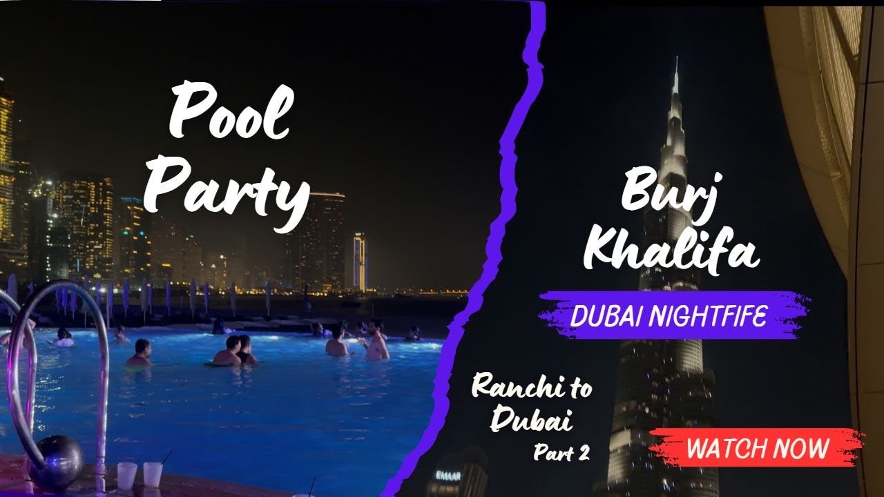 Dubai Nightlife 🤩 | Dubai mall | Burj khalifa | Dubai tour | Jharkhand ...