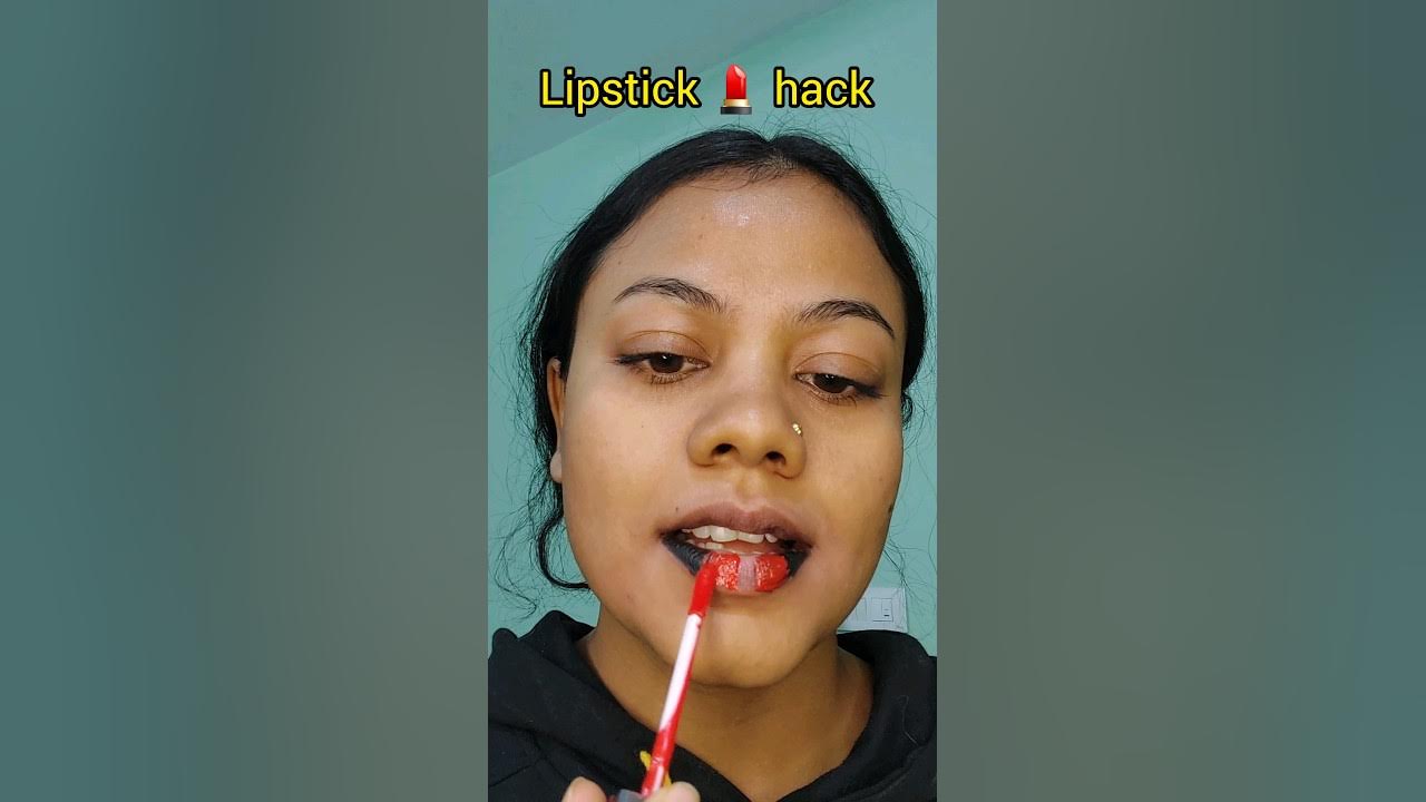 Trying Viral Lipstick ๐ Hack Ombre Lipstick Hack Shorts Makeup