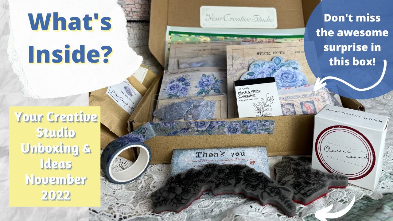 Your Creative Studio Unboxing & Ideas November 2022 - YouTube