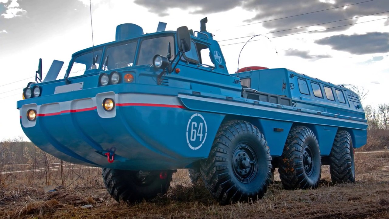 "BLUE BIRD" 6x6 - Legendary Soviet Amphibian For Rescue of Astronauts ...
