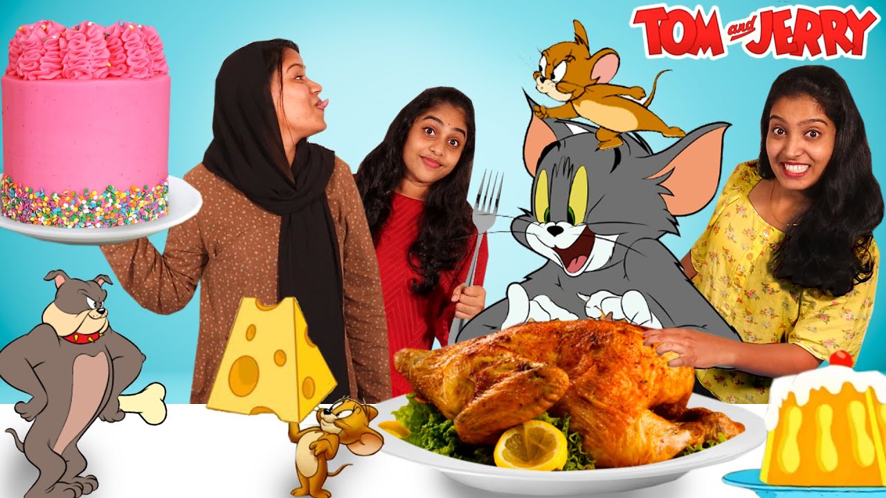 TOM AND JERRY FOOD CHALLENGE 🤩 | ഒരു ഒന്നൊന്നര ഫുഡ് ചലഞ്ച് | PULLOTHI ...