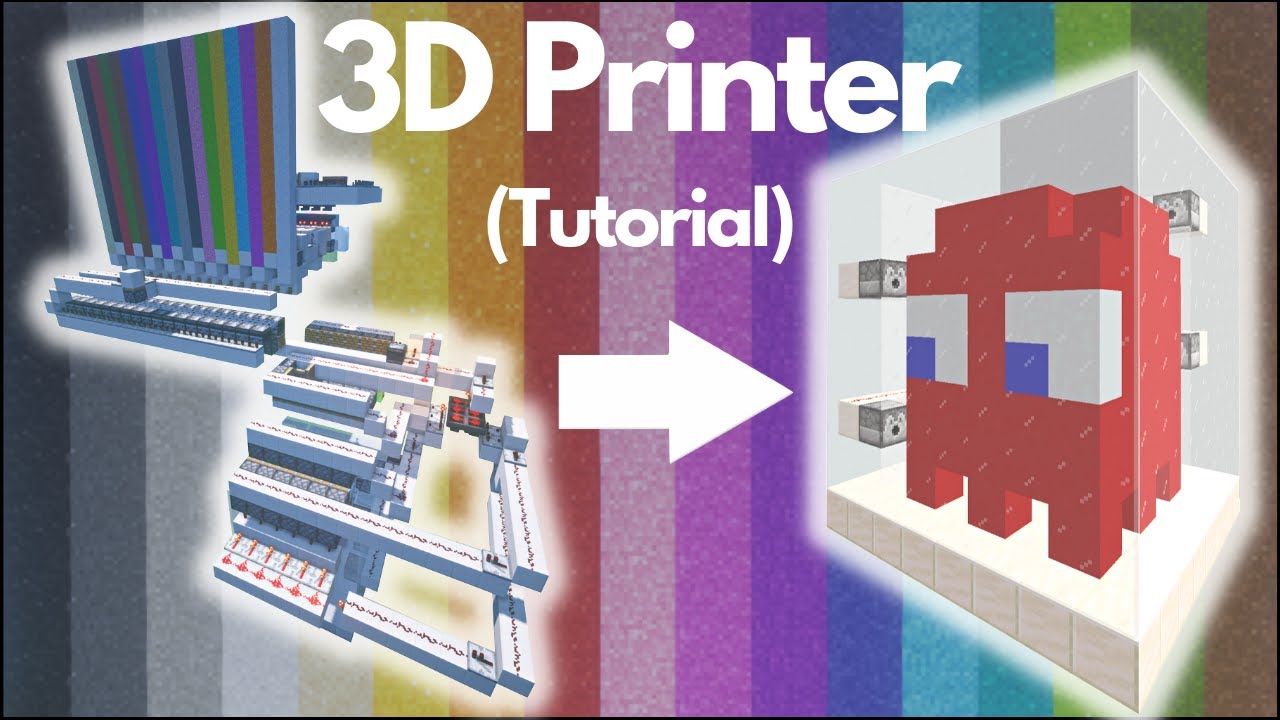 Minecraft: Small 3D Printer (Tutorial) - YouTube