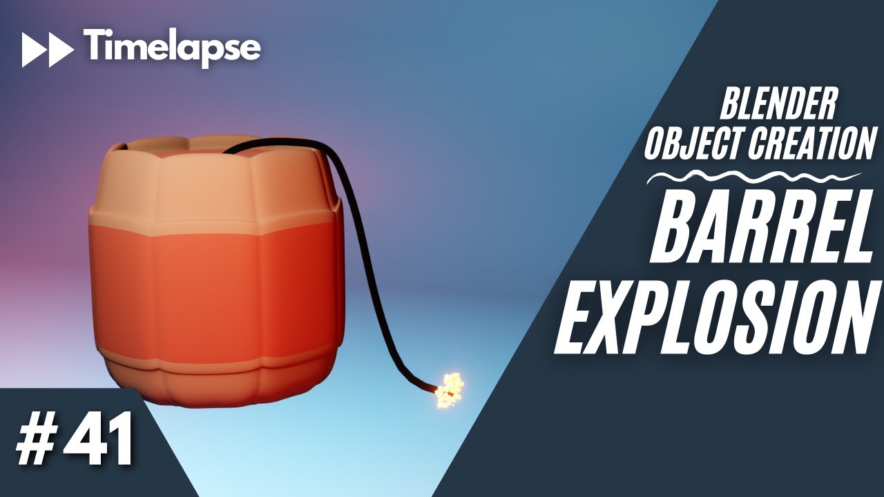 How to Make A Cartoon TNT Barrel Part 2 - Animate the Explosion ...