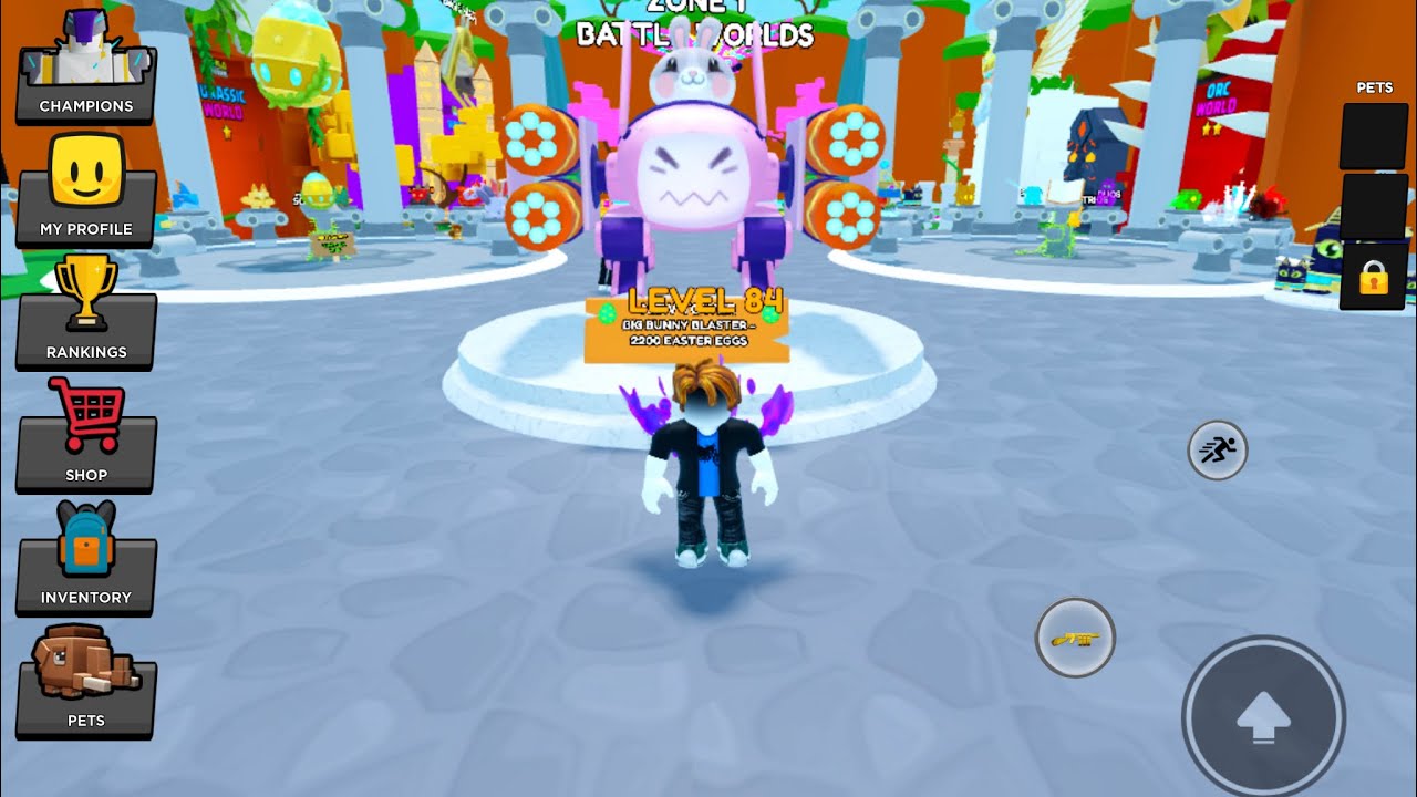 Showcase of big bunny blaster! (Roblox world defenders) - YouTube