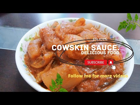 Cow skin sauce(kanda sauce)Cameroonian method - YouTube