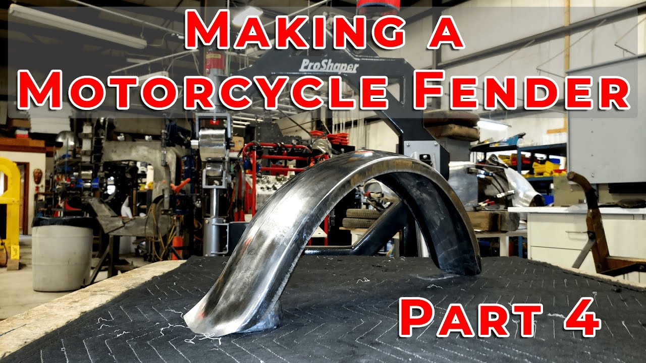 How to Make a Motorcycle fender (Part 4): Shrinking, Planishing and Re ...