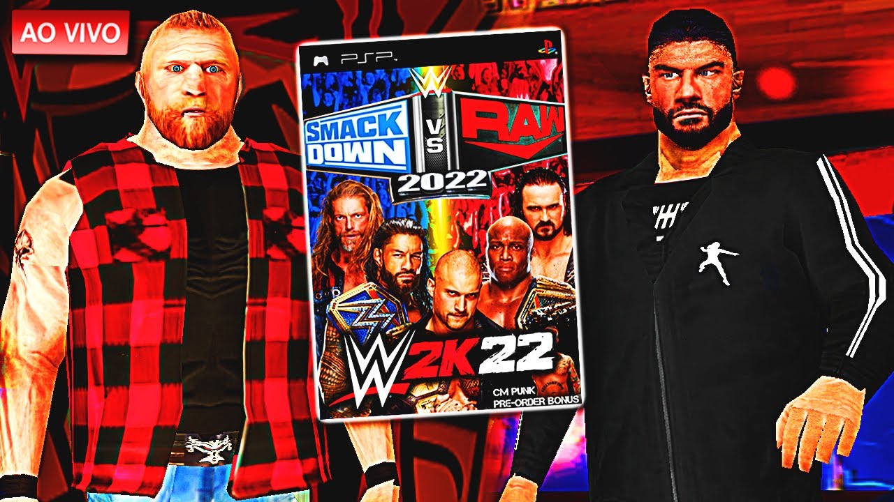 [🔴AO VIVO🔴] - JOGANDO O MELHOR WWE 2K22 DE PSP JÁ LANÇADO! BATALHA DOS ...