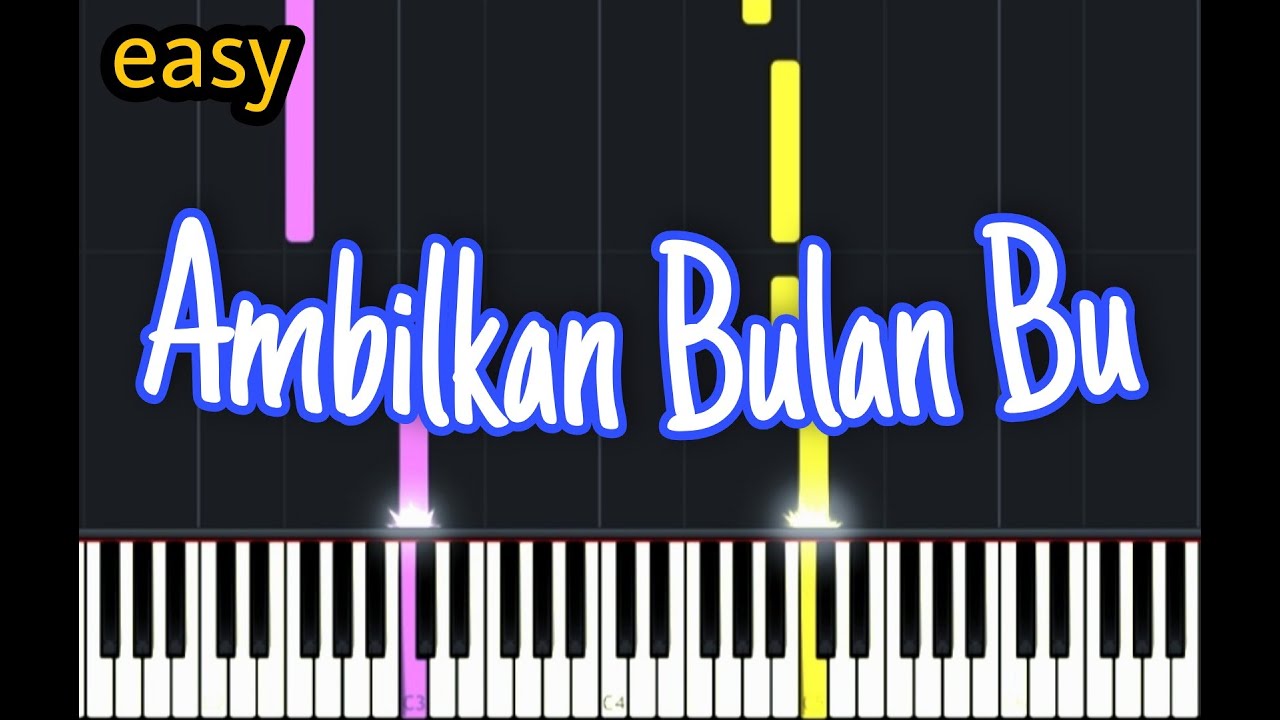 Ambilkan Bulan Bu - Piano Tutorial Mudah - YouTube