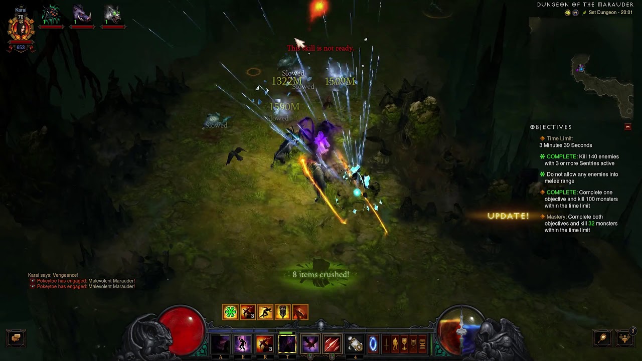 Diablo III: Demon Hunter Set Dungeon - Marauder, Solo in 1:31 (Patch 2. ...