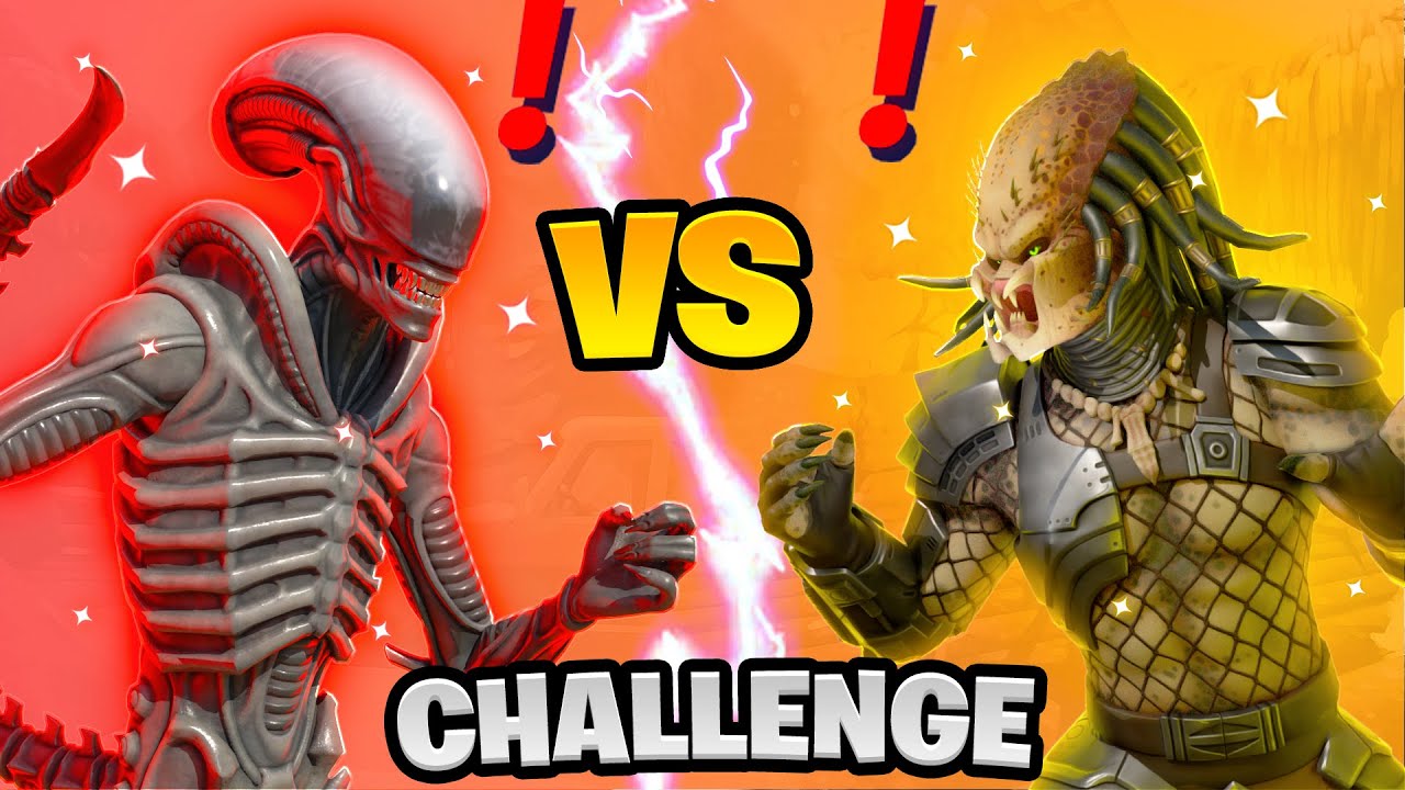 Fortnite Alien vs Predator Boss Challenge - YouTube