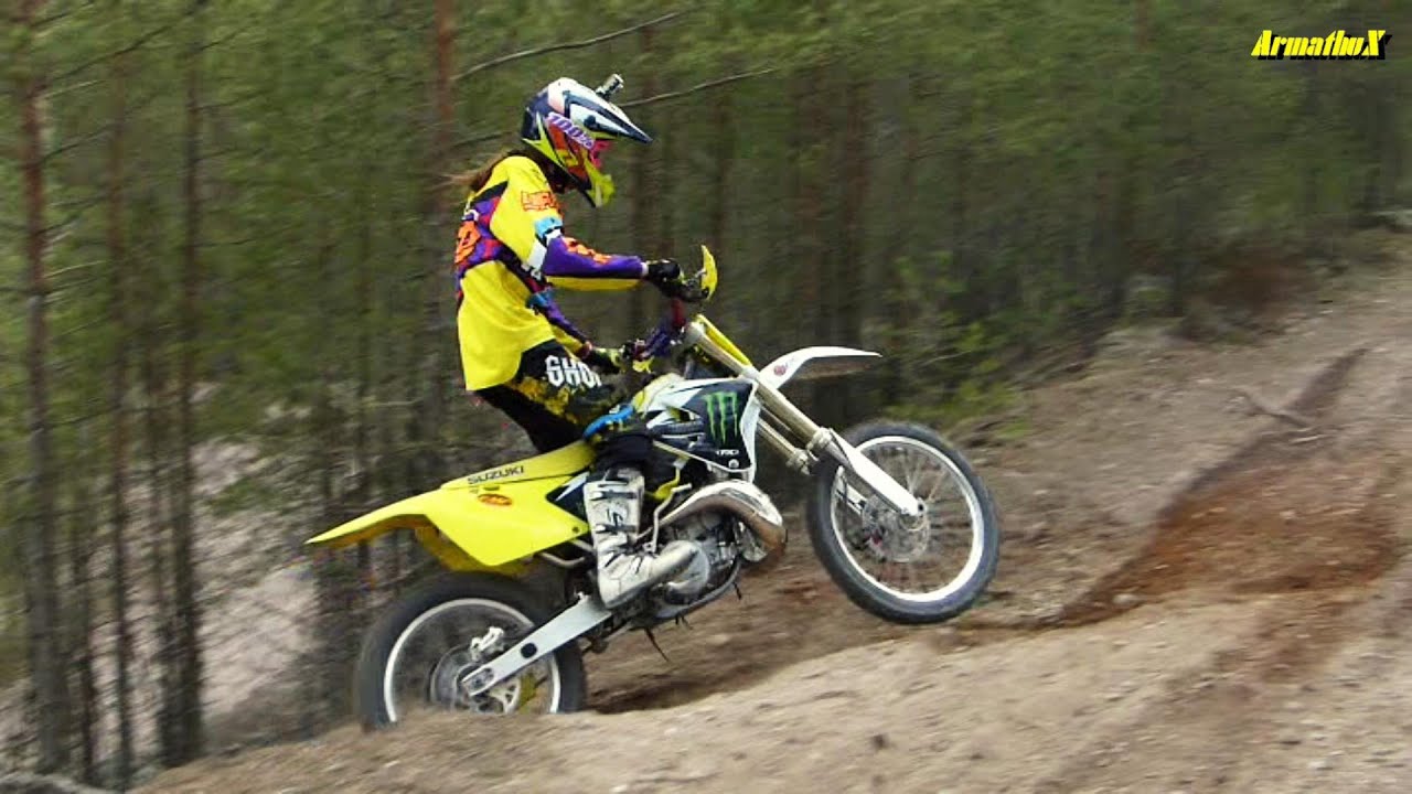 Suzuki RM250 Two-stroke - Trails ride (FMF Fatty and Shorty pipe) - YouTube