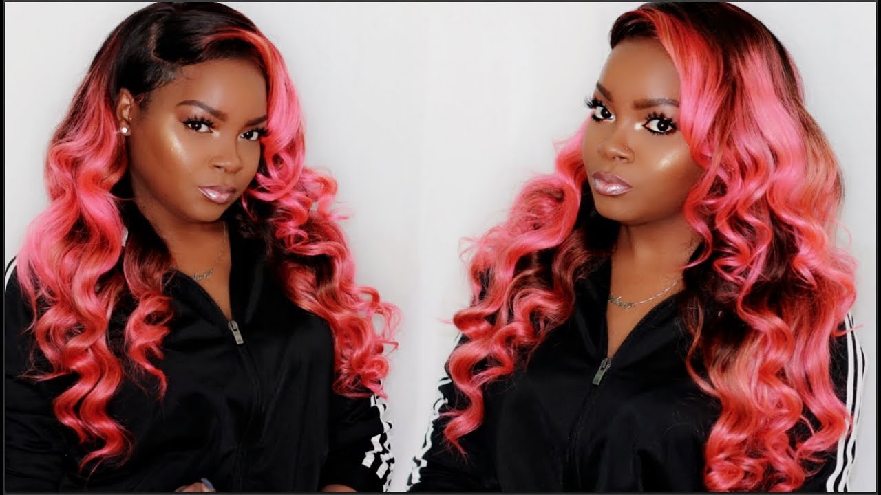 FEELING REAL INSTA- BADDIE W/ TRENDY PINK OMBRE HAIR| Alipearl Hair ...