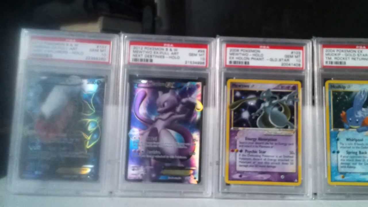 PSA Pokemon Card Arrival 1 - Full Art and Gold Stars! - YouTube