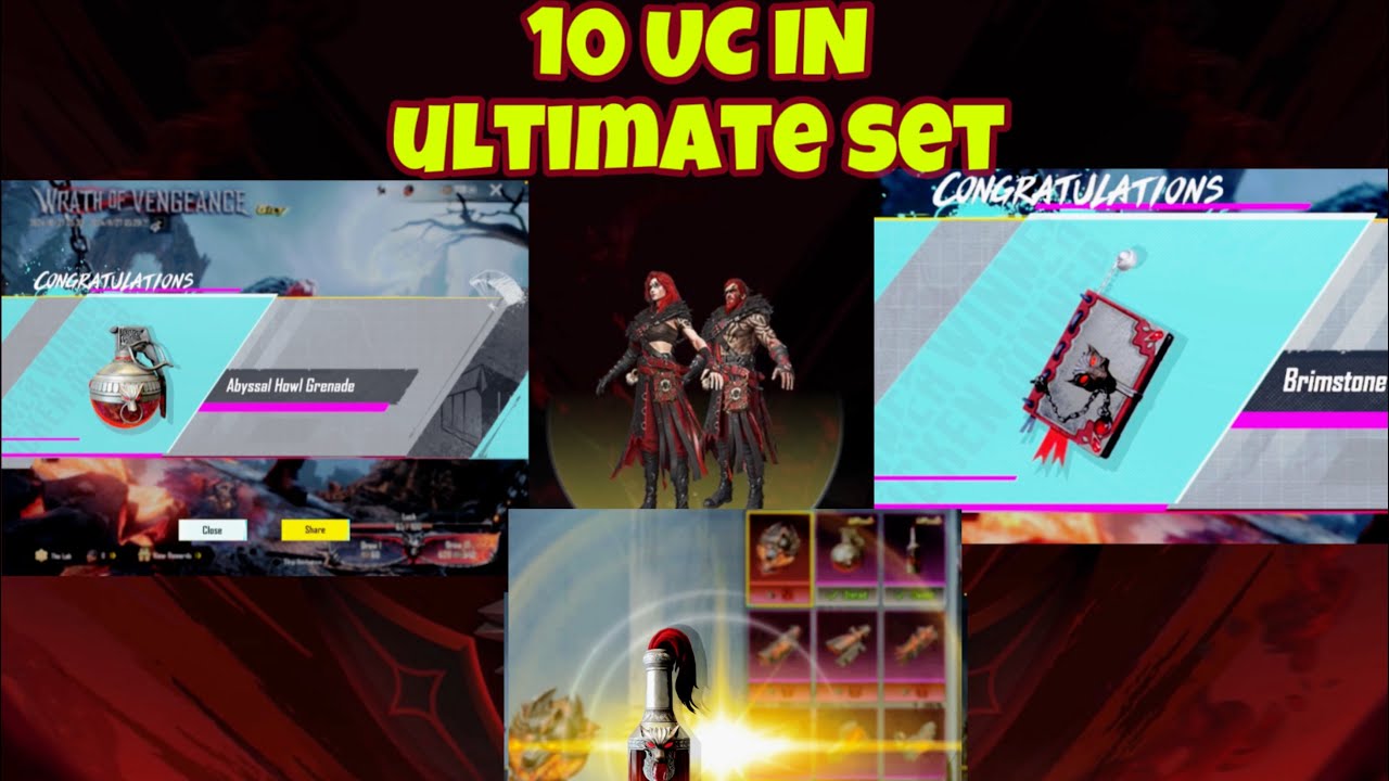 BGMI 10 UC LUCKIEST MAN WEREWOLF ULTIMATE SET IN 10 UC/ WORLDS LUCKY ...