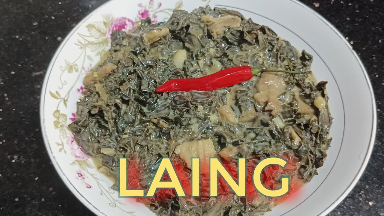 Easy Laing/ Taro Leaves Recipe in Coconut Milk || @almapacleta77 - YouTube