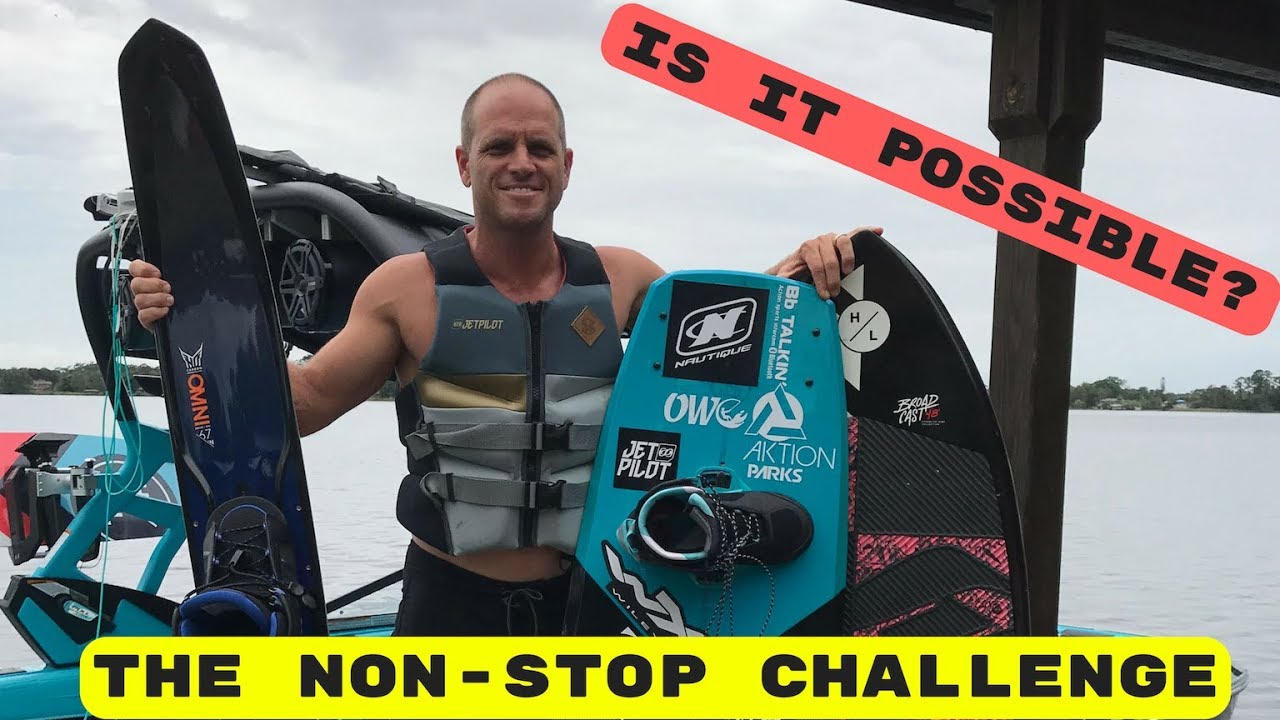Shaun Murray's Challenge- Nonstop Ski Wakeboard Wakesurf - YouTube