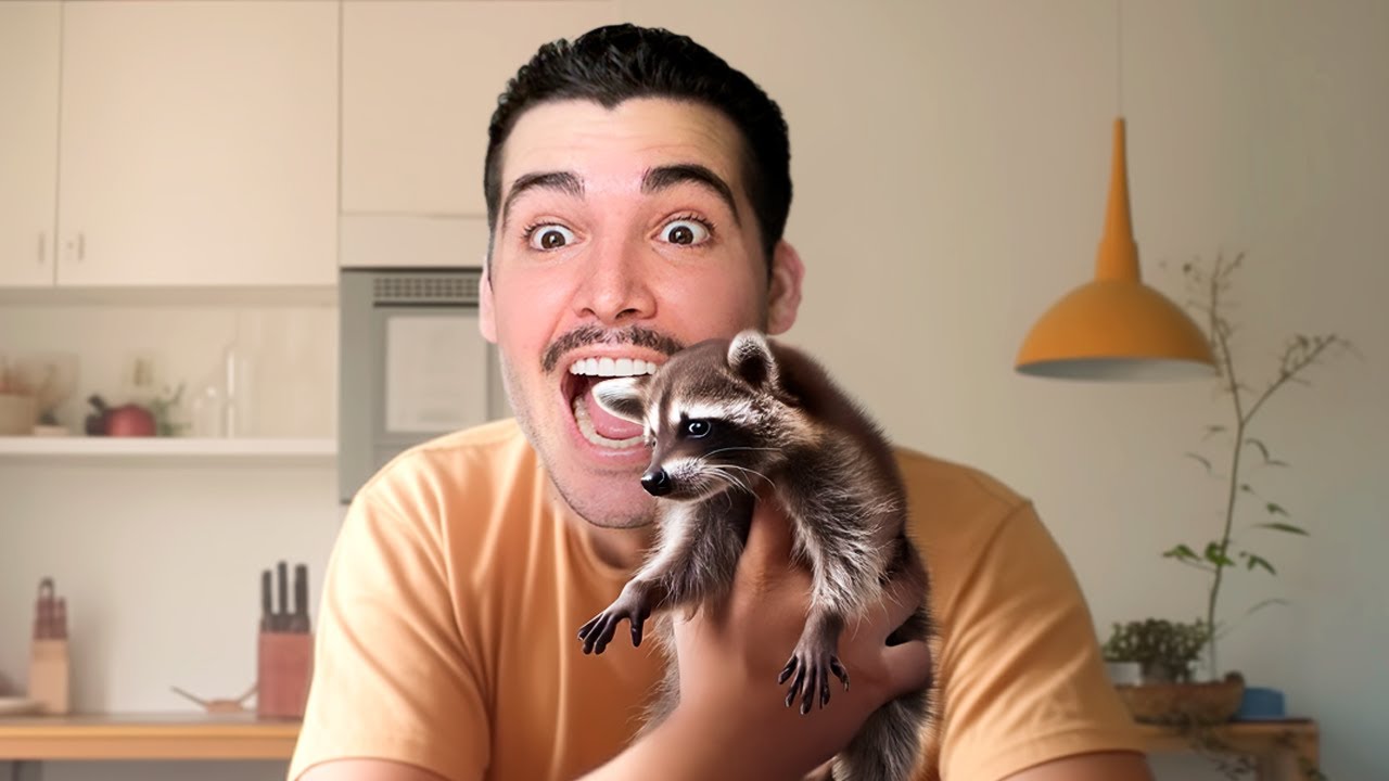¡Enseñé a Comer a mi Mapache y No Vas a Creer Cómo Reaccionó! - YouTube
