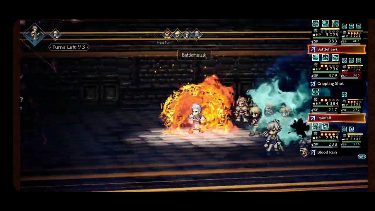 Octopath COTC Hunter tower floor 5 EX1 "clean" fight - YouTube