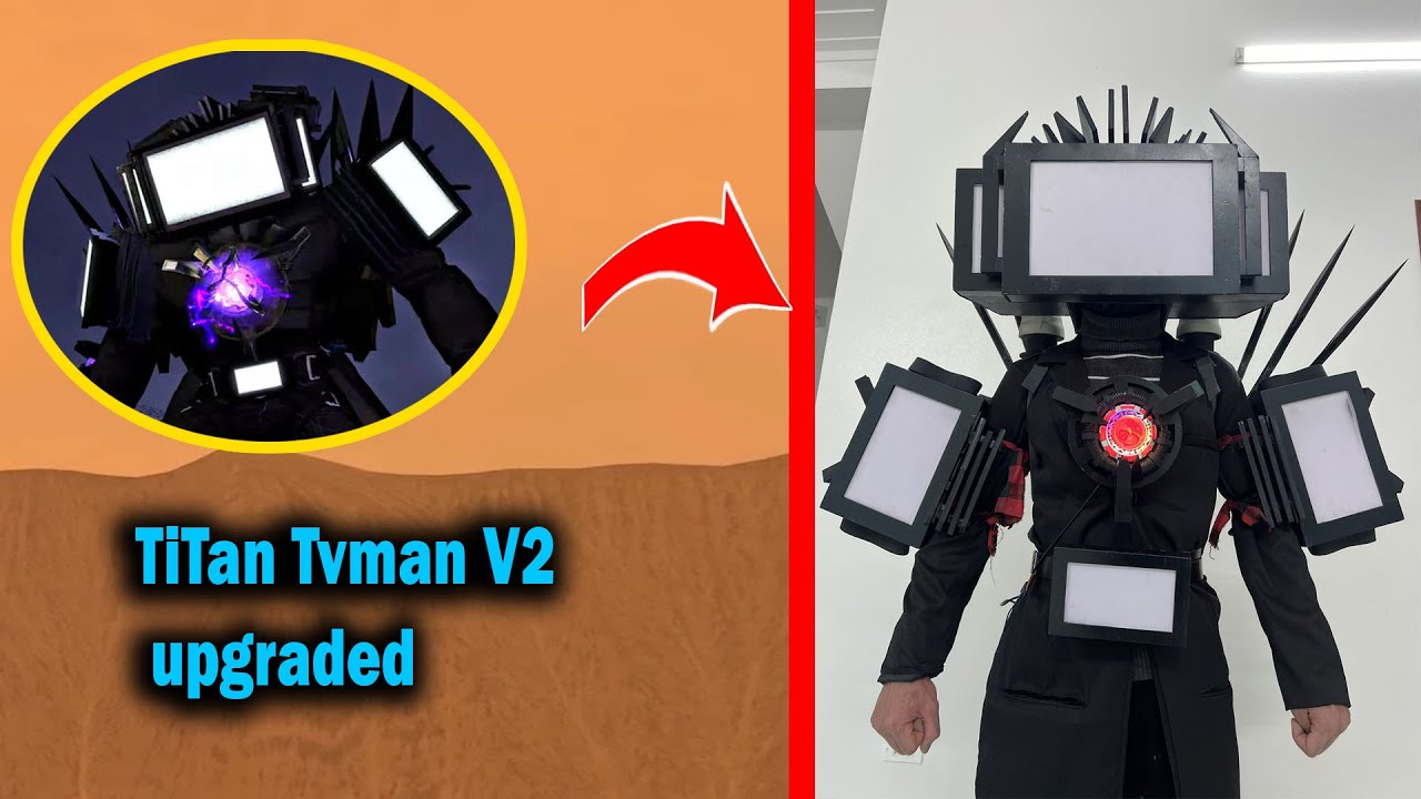Titan TV Man V2 upgraded costume episode 1 - YouTube