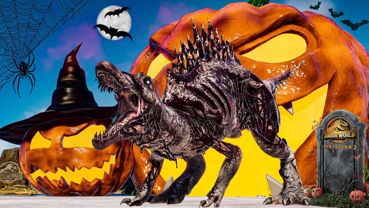 ALL HALLOWEEN SPOOKY MODS AND DINOSAURS COSTUMES 🎃 | JWE2 MODS - YouTube
