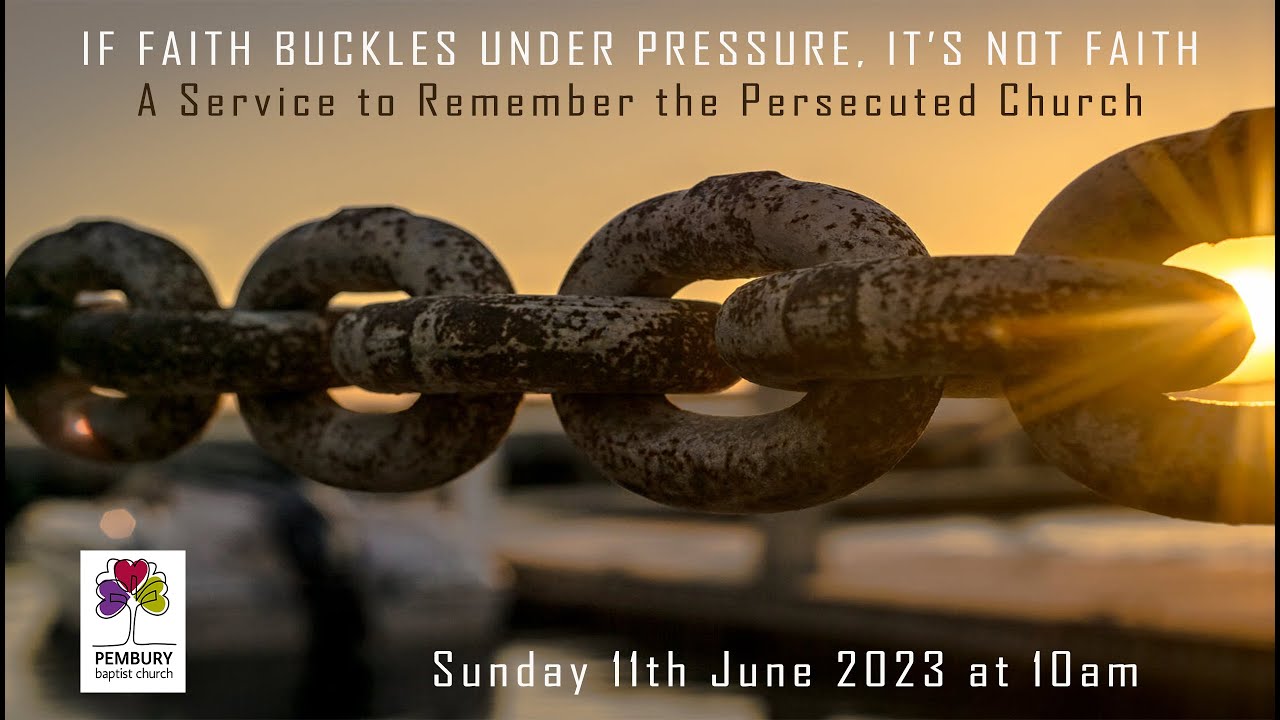 11th June 2023 'If Faith Buckles Under Pressure, it's not Faith' - YouTube