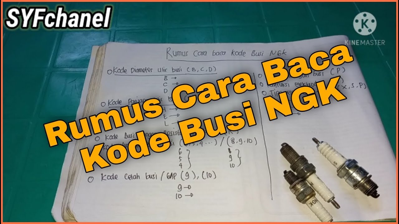 Cara Baca Kode Busi NGK - YouTube