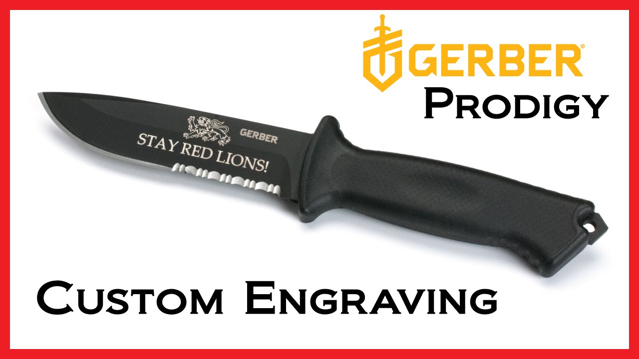 Custom Engraved Gerber Prodigy Knife - YouTube