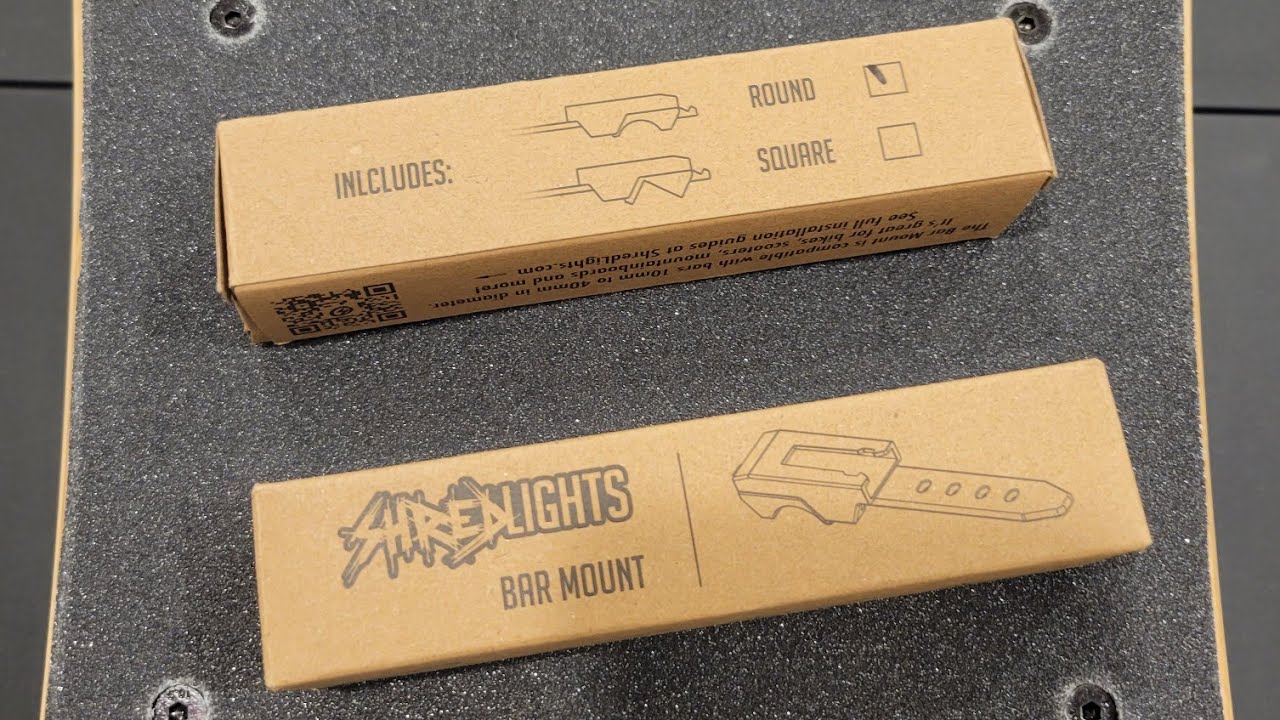 Installing the Shredlights bar mounts on the Shaboardz MTN board - YouTube