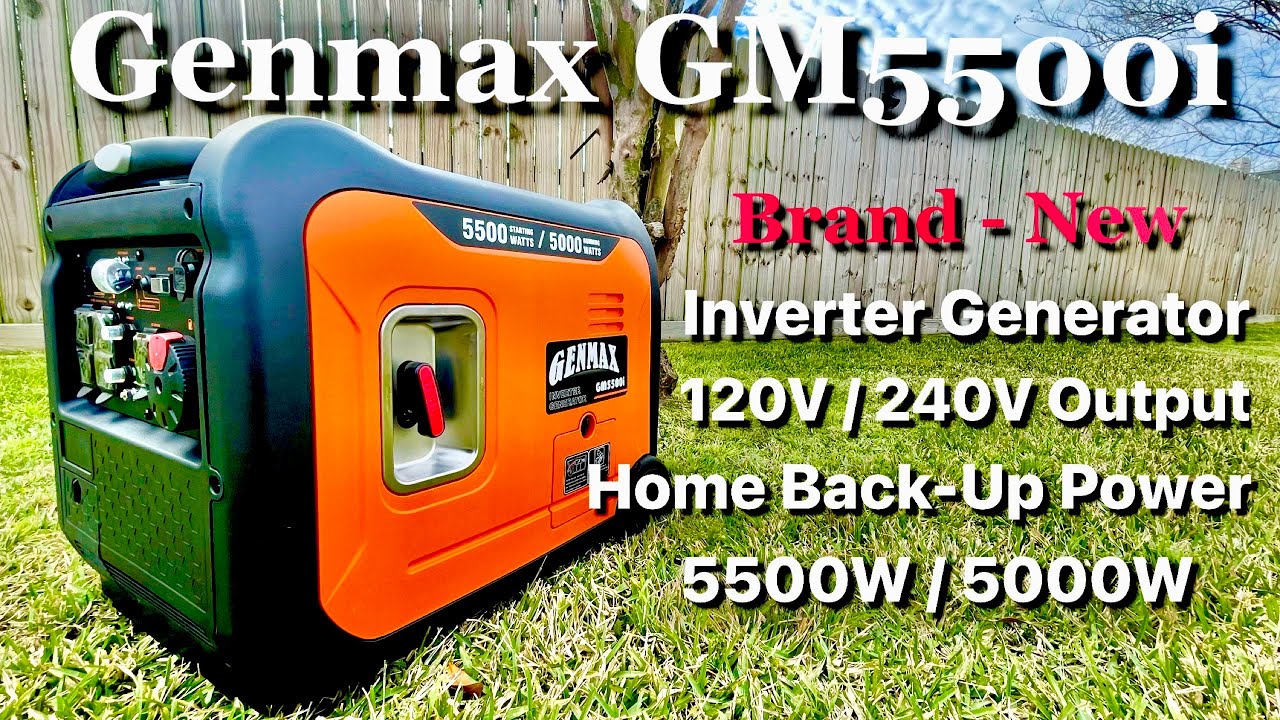GENMAX GM5500i Quite 120/240V Inverter Generator Ultra Lightweight for ...