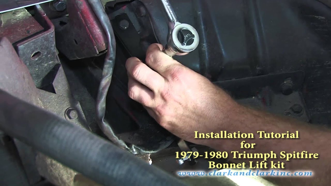 How To: Install Triumph Spitfire & GT6 BONNET LIFT KIT - YouTube