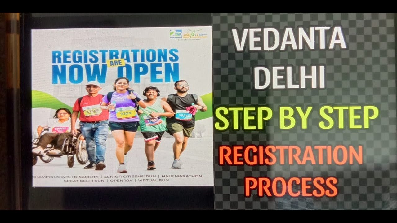 STEP BY STEP REGISTRATION PROCESS- VEDANTA DELHI HALF MARATHON -2025 #motivation #runner # ...