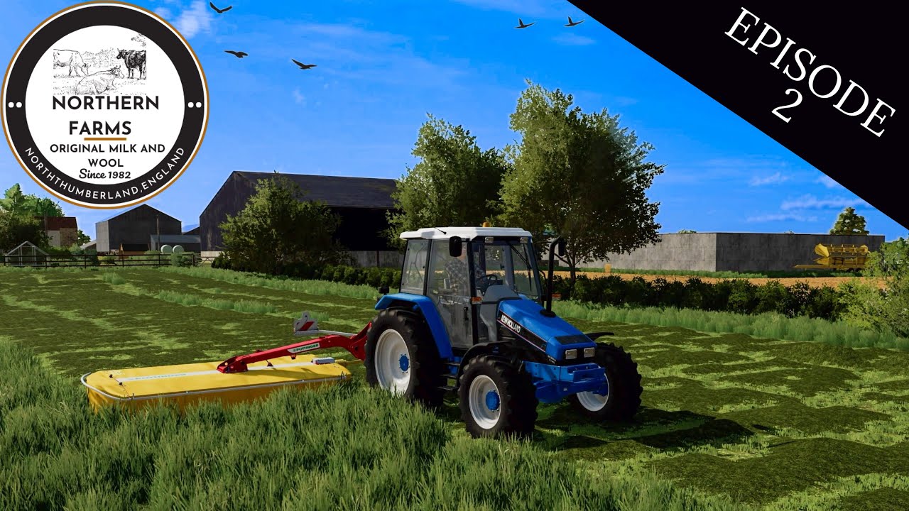 FIRST CUT OF GRASS -EPISODE 2-NORTHERN FARMS-FS22 PS5 - YouTube