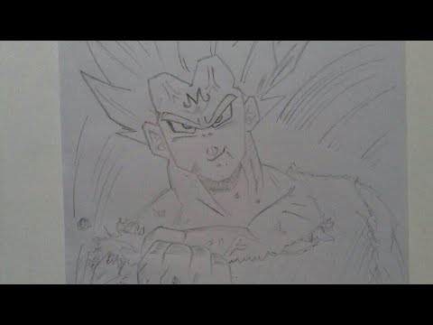 How to draw vegeta face step by step easy - YouTube
