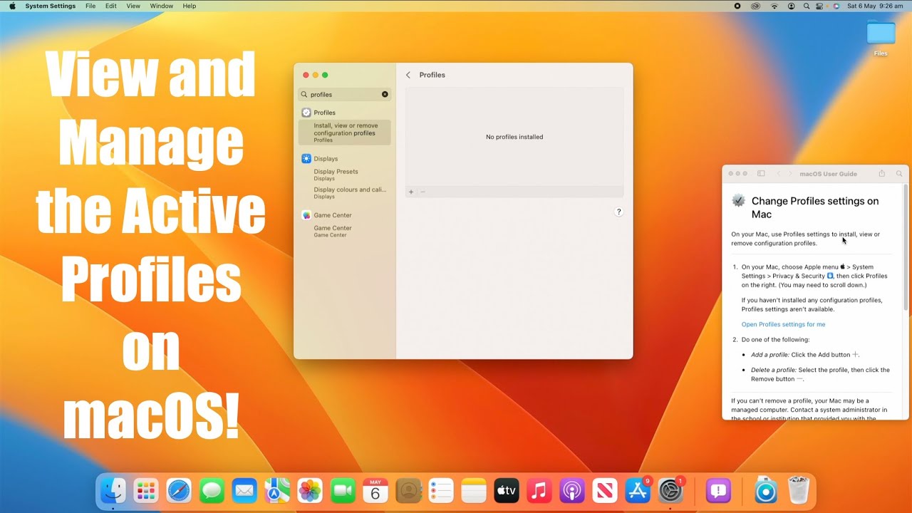 How to View and Manage the Active Profiles on macOS - YouTube