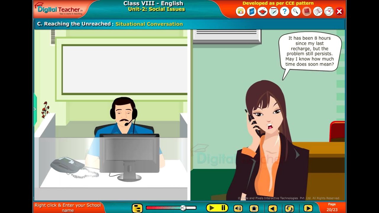 Speaking to a customer care executive – Situational Conversation, Class ...