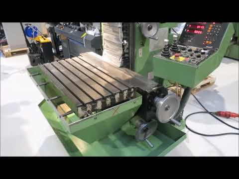 HERMLE UWF 801 Conventional tool milling machine - YouTube