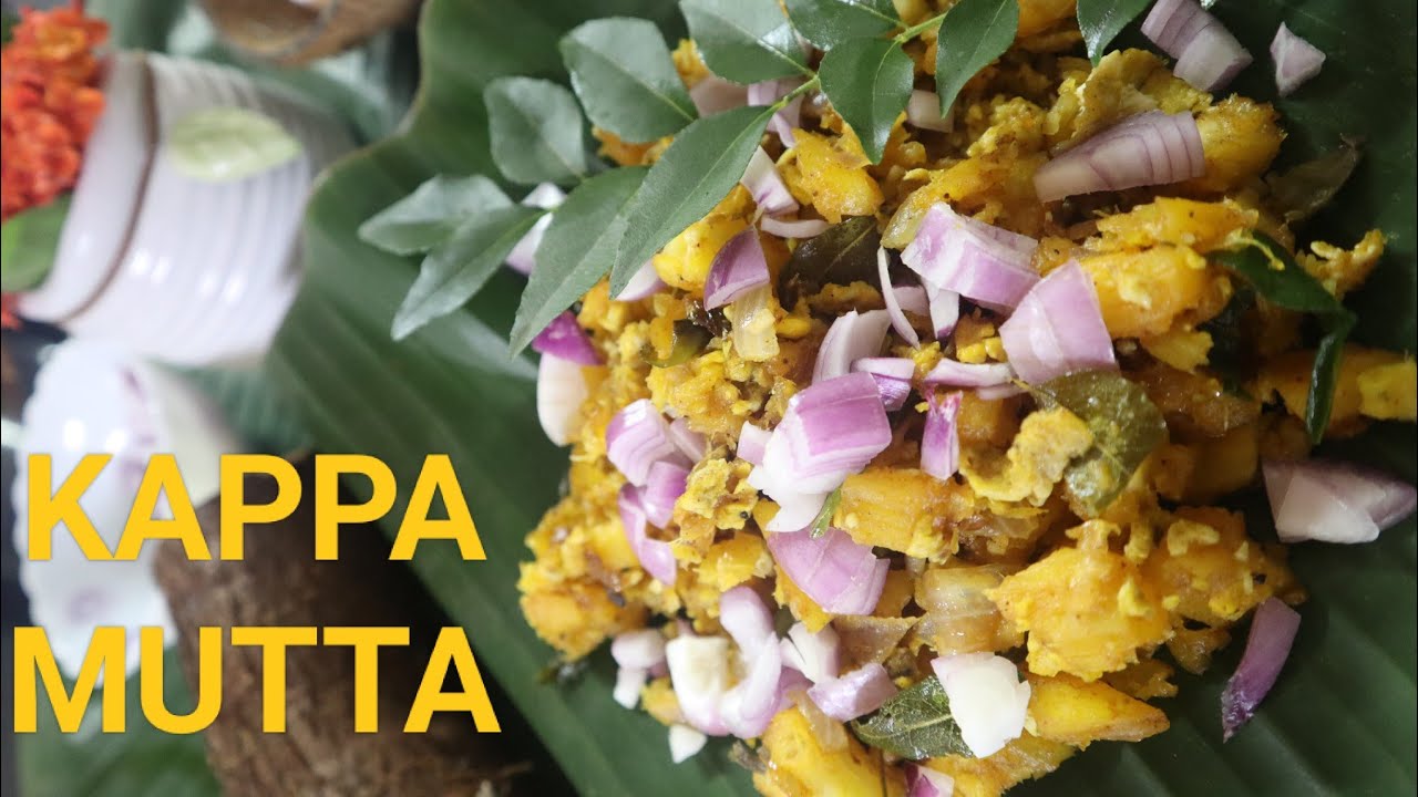 Kerala style kappa and mutta|kappa mutta recipe malayalam|കപ്പയും ...