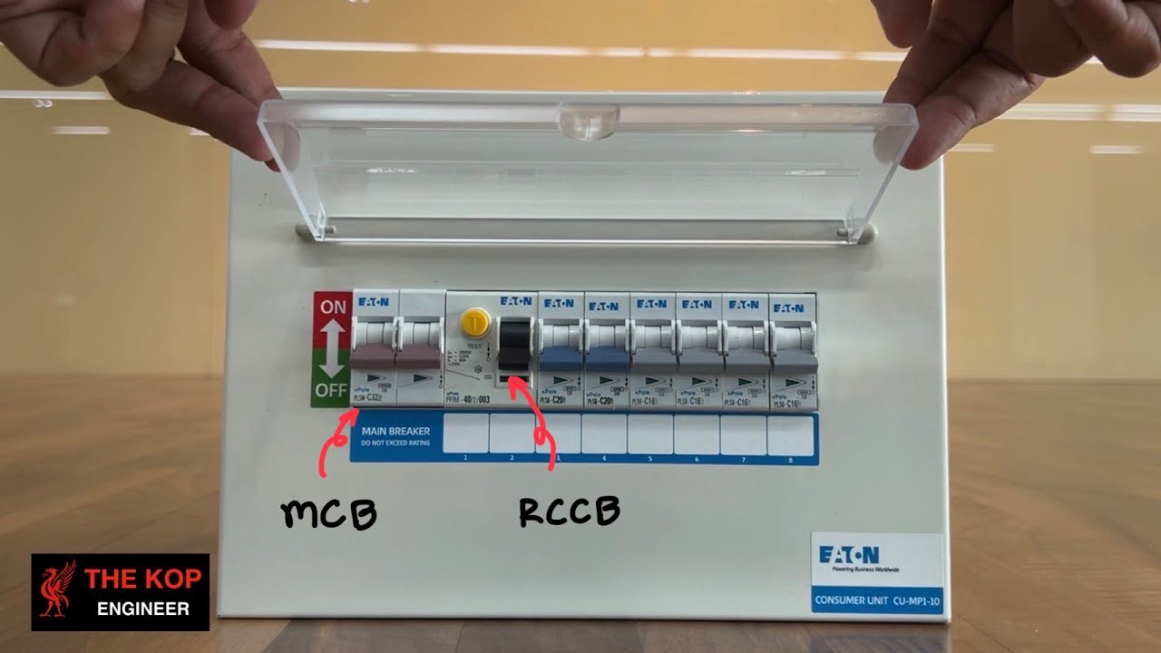 การต่อสายตู้ Consumer Main MCB และ RCCB แบรนด์ EATON - YouTube