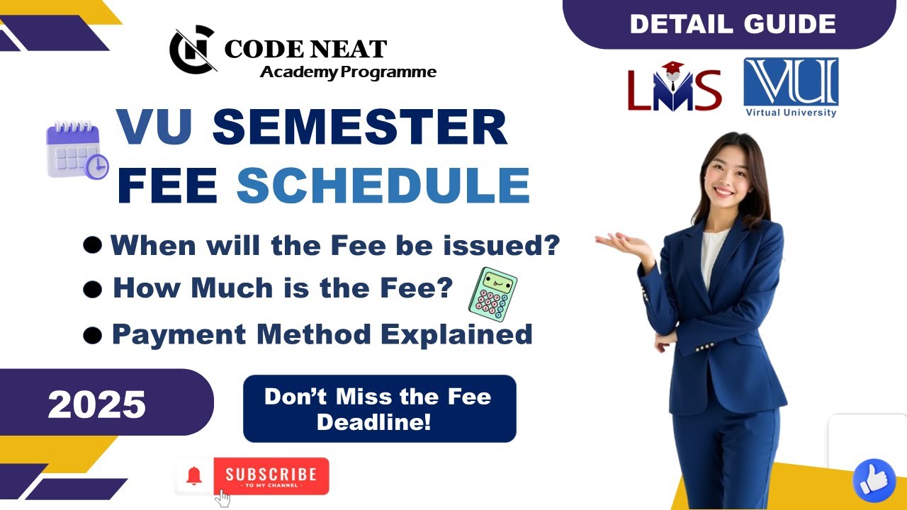 VU Fee Update 2025 | When Will the Semester Fee Be Issued, How Much ...