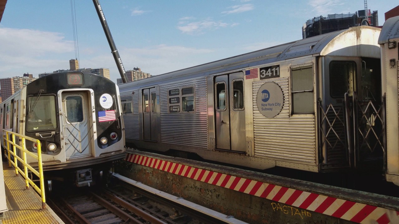 BMT Jamaica Line: J & M Train Action via express to Manhattan ...