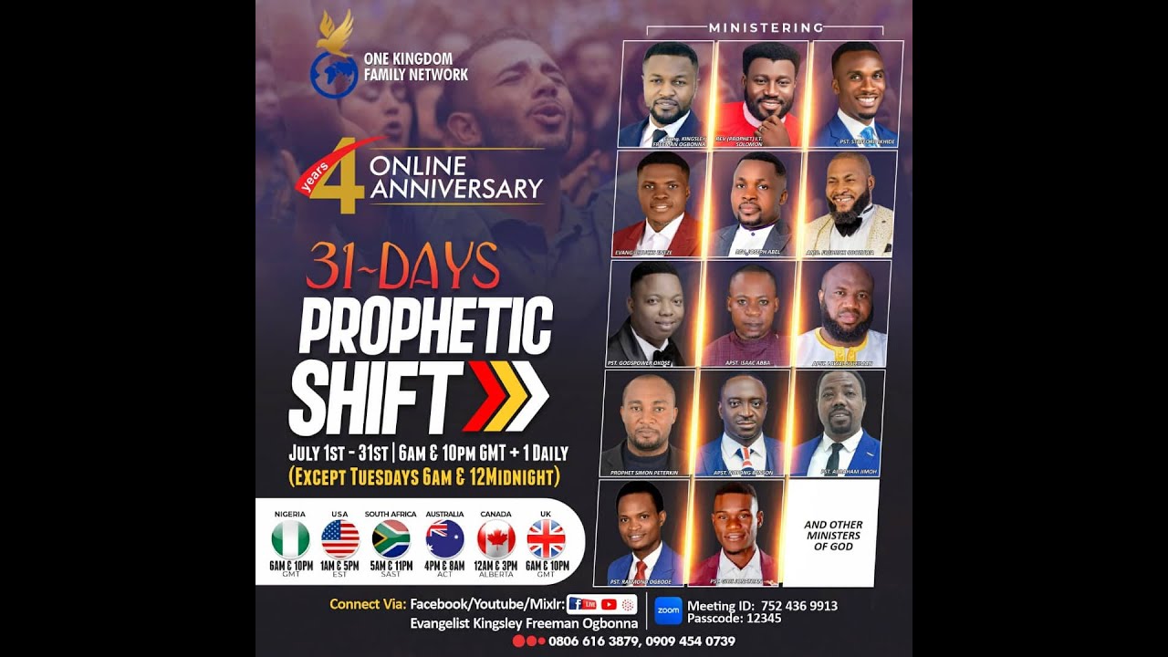 DAY 10 EVENING :: PROPHETIC SHIFT - KINGDOM HOUR / EVANGELIST KINGSLEY ...