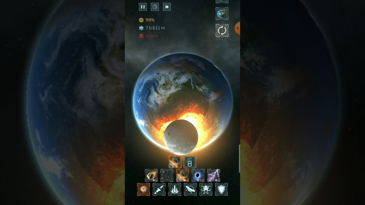 The earth and moon smash ,, - YouTube
