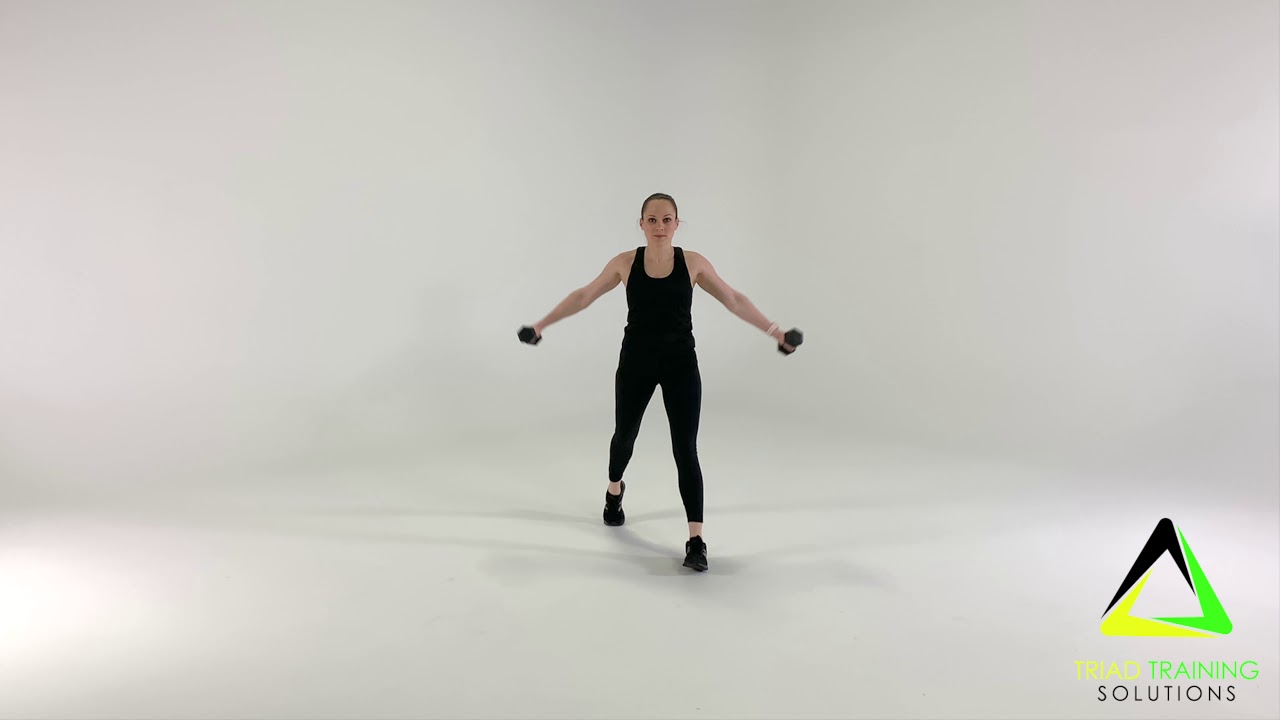 Split Squat to Lateral Raise - YouTube