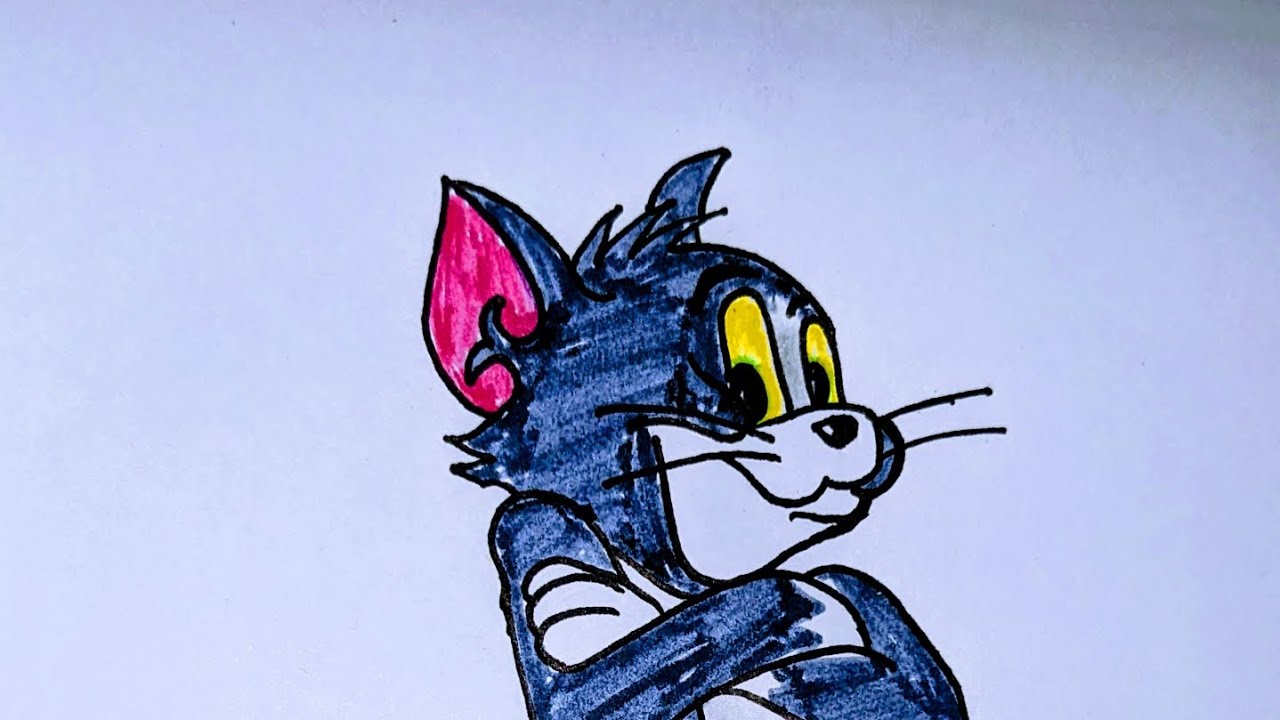 TOM // EASY DRAWING // HOW TO DRAW - YouTube