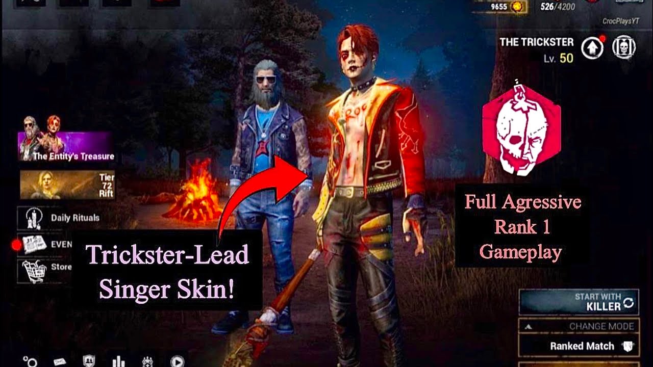 The New Lead Singer Trickster Skin Gameplay! | Dead By Daylight Mobile ...