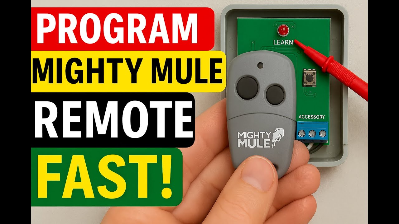 Program a Mighty Mule Remote in 48 Seconds! (Step-By-Step Guide) - YouTube