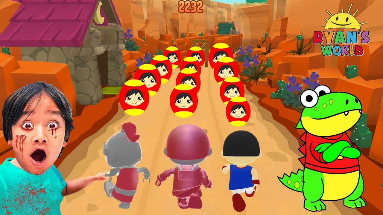 Tag with Ryan Egg 🥚 - Track Star Ryan 🆚 Dark Seas Ryan 🆚 Infra-red Robo ...