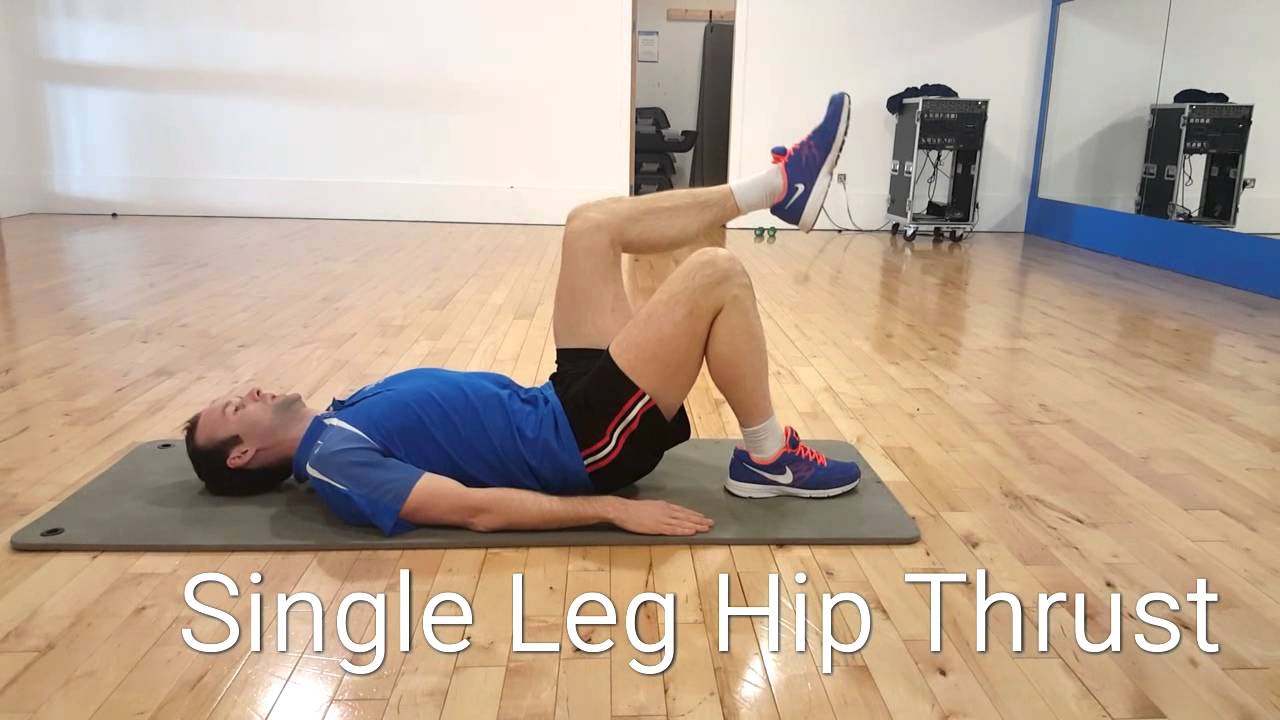 Single-Leg Hip Thrust: Physiotherapy Drogheda - YouTube