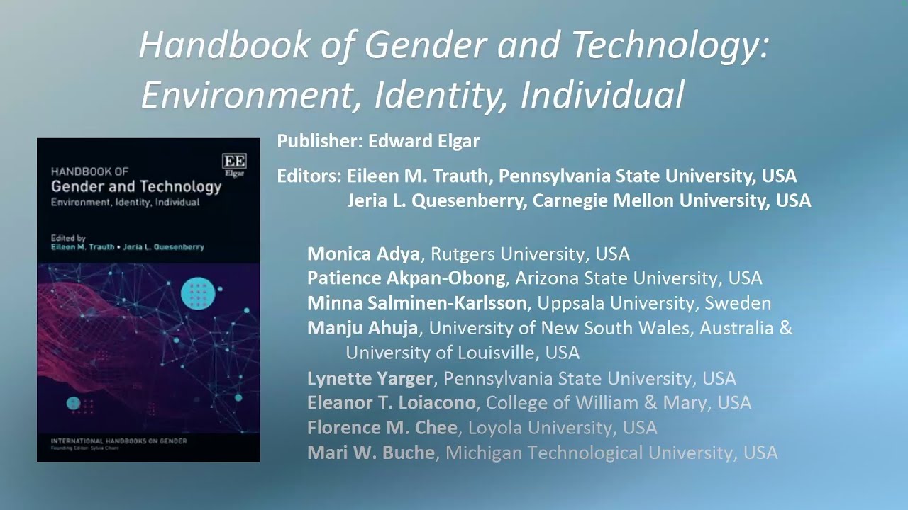 Virtual Book Launch: Handbook Gender and Technology - YouTube