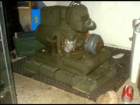 Homelite B-17 Auxillery Generator C. 1942 - YouTube